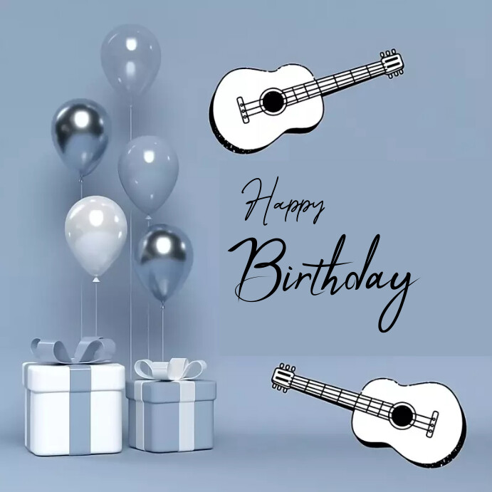 Happy Birthday post Template | PosterMyWall