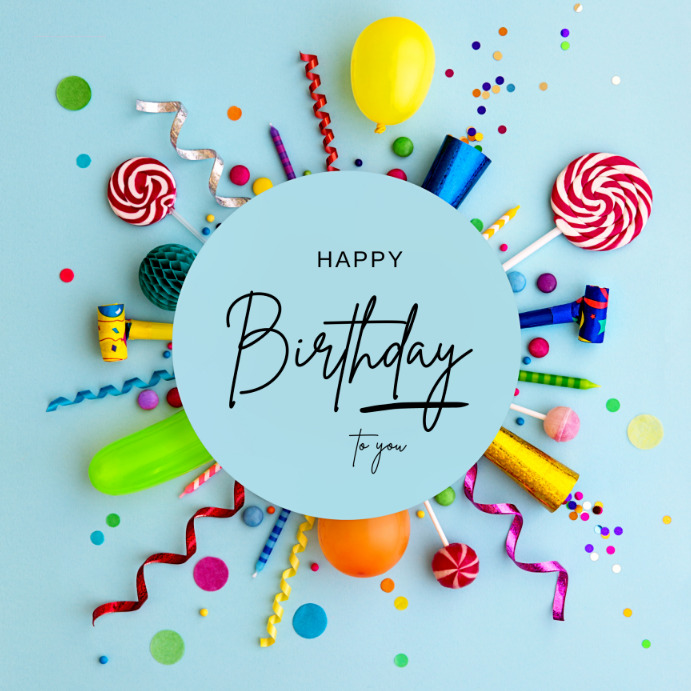 happy birthday post Template | PosterMyWall