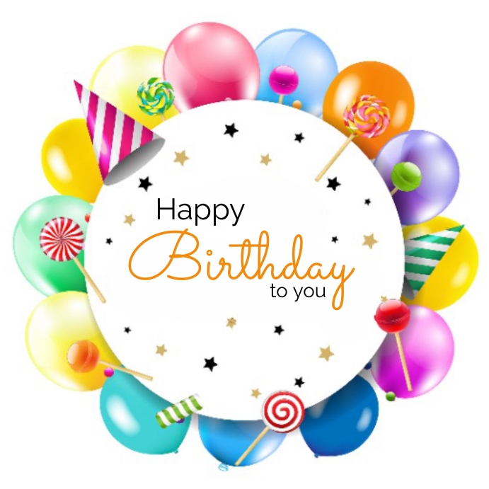 happy birthday post Template | PosterMyWall