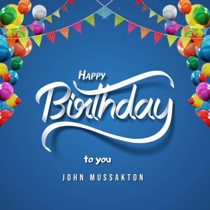 Modèle happy birthday post | PosterMyWall