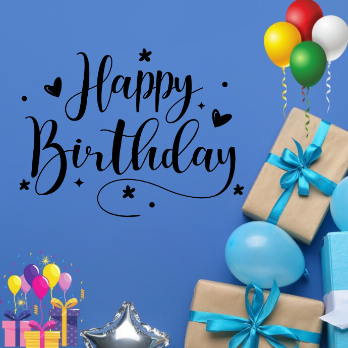 happy birthday post Template | PosterMyWall