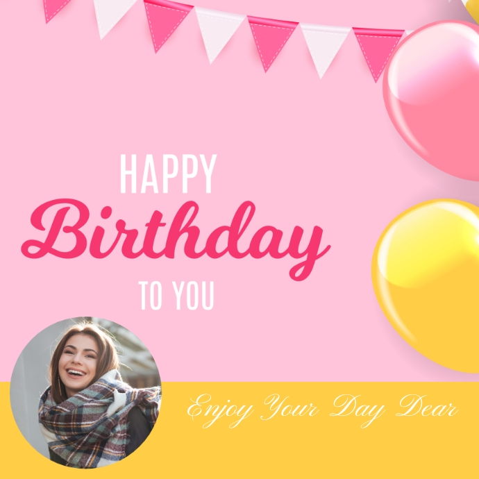 Happy Birthday Post Design Template | PosterMyWall