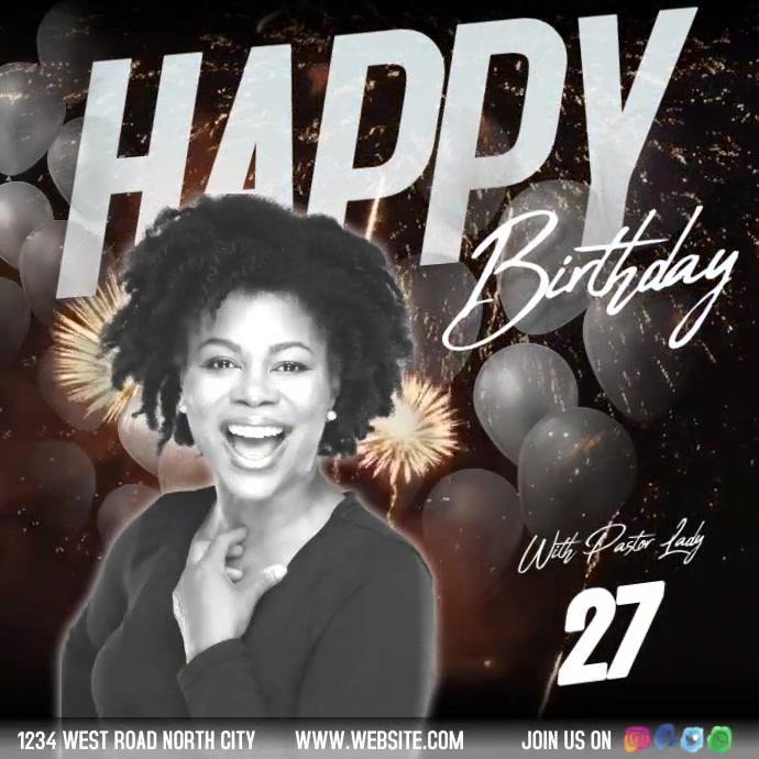 happy birthday post Template | PosterMyWall