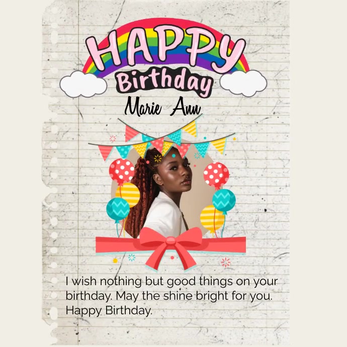 Happy Birthday Post Template PosterMyWall happy-birthday-post-template-postermywall