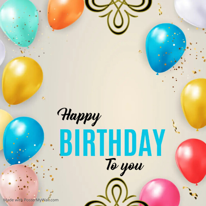 Happy birthday post Template | PosterMyWall