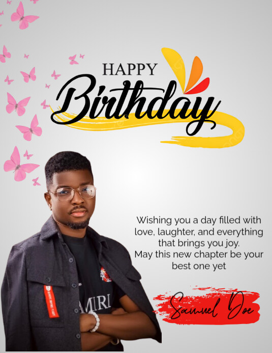 Copy of happy birthday post | PosterMyWall
