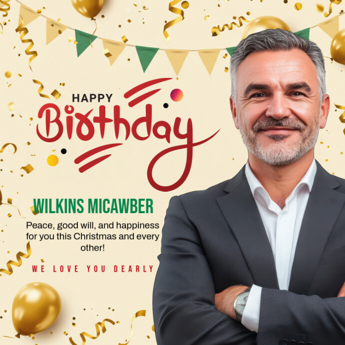 Happy Birthday Post Template | PosterMyWall