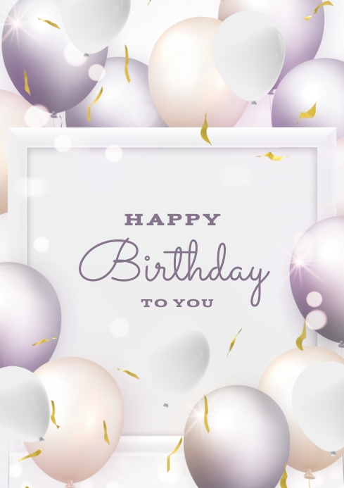 Modèle Happy Birthday Post | PosterMyWall