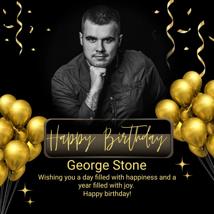 Happy Birthday Post Template | PosterMyWall