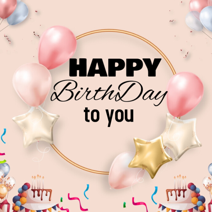 happy birthday post Template | PosterMyWall