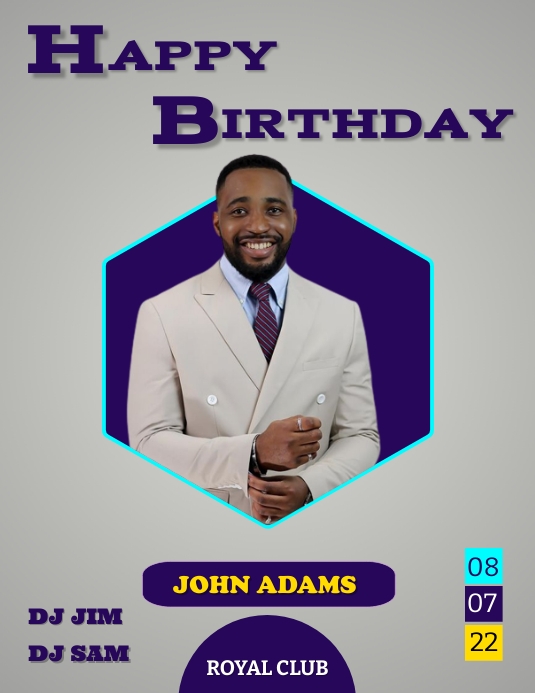 HAPPY BIRTHDAY POSTER (34) Templat | PosterMyWall