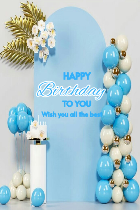 Happy birthday poster 2024 Template | PosterMyWall