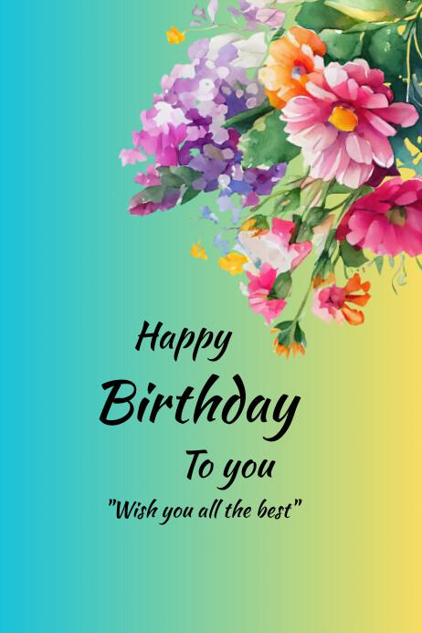 Happy Birthday poster 2024 Templat | PosterMyWall