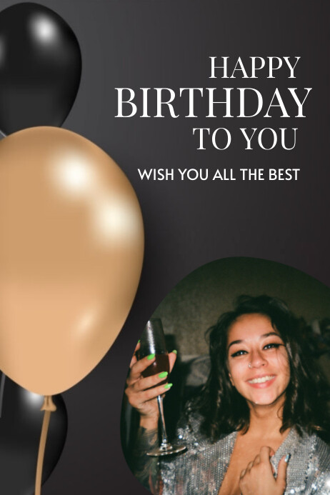Happy birthday poster 2024 Template | PosterMyWall
