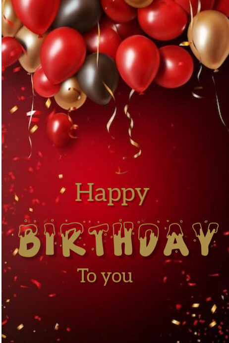 Happy Birthday Poster 2025 Template | PosterMyWall