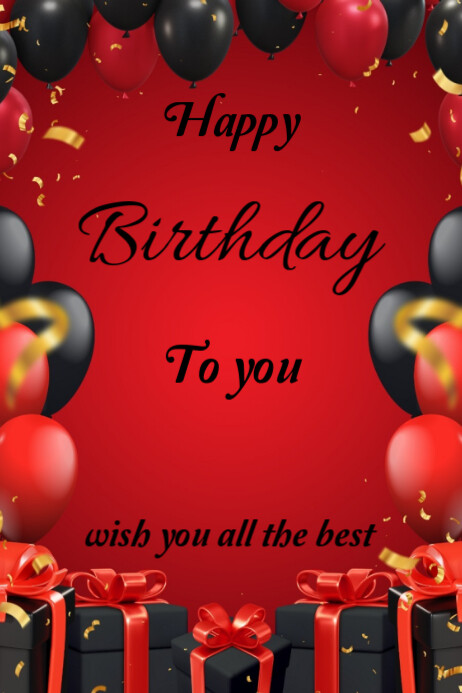 Happy Birthday Poster 2025 Template | PosterMyWall