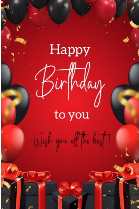 Happy Birthday Poster 2025 Template | PosterMyWall