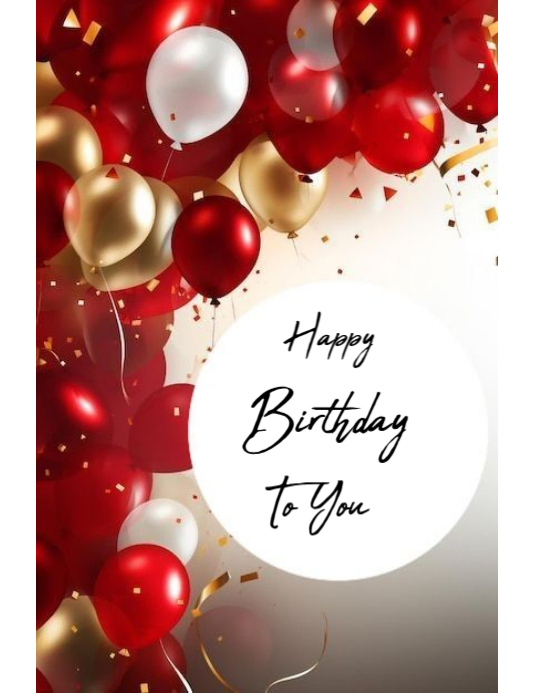 Happy birthday poster 2025 Template | PosterMyWall