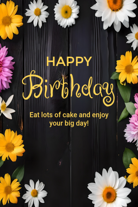 Happy Birthday Poster 2026 Template | PosterMyWall
