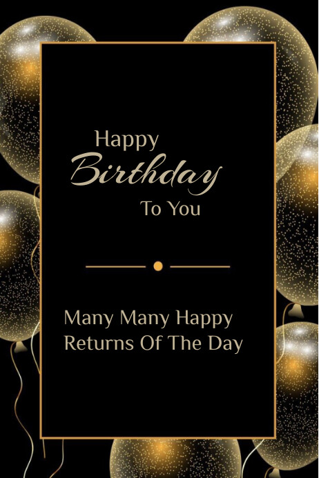 Happy Birthday Poster Design 2024 Template | PosterMyWall