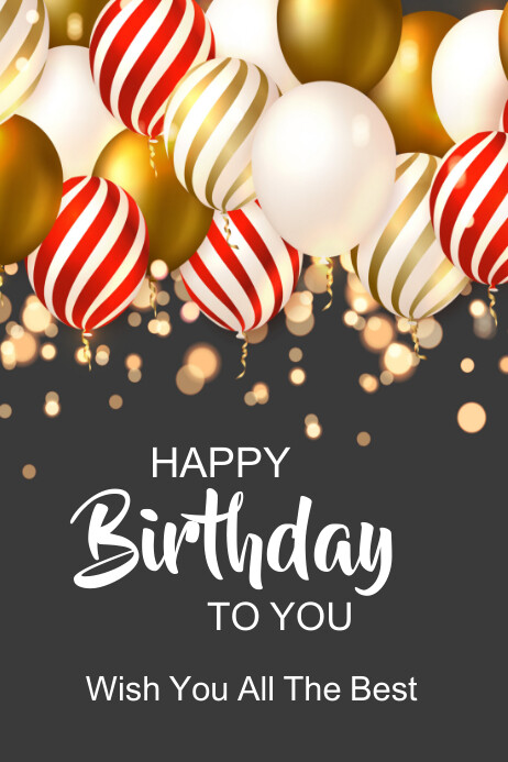 Happy Birthday Poster Design 2024 Template | PosterMyWall