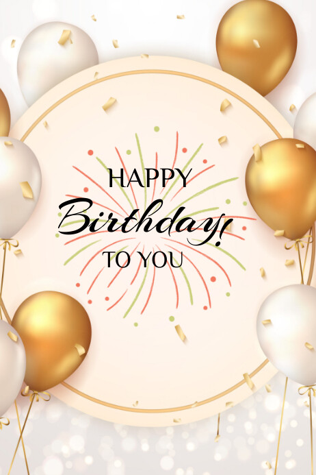 Happy Birthday Poster Design 2024 Template | PosterMyWall