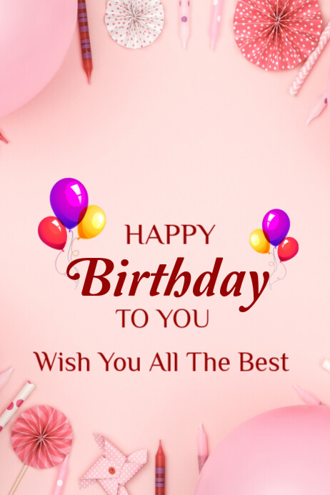 Happy Birthday Poster Design 2024 Template | PosterMyWall