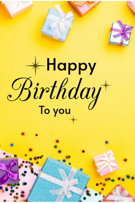 Happy Birthday poster design 2024 Template | PosterMyWall