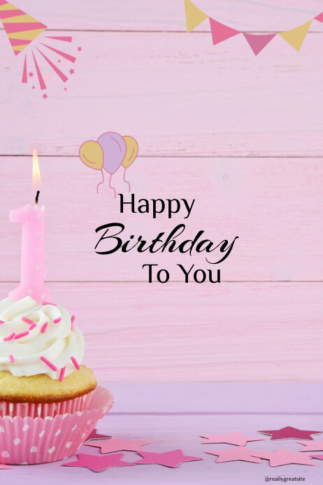Happy Birthday Poster Design 2024 Template | PosterMyWall