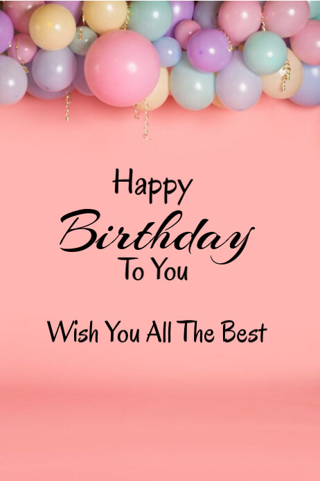 Happy Birthday Poster Design 2024 Template | PosterMyWall