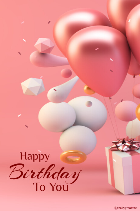 Happy Birthday Poster Design 2024 Template | PosterMyWall