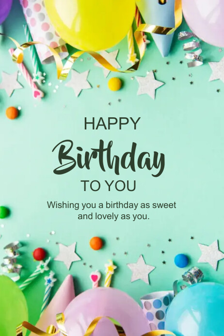 Happy Birthday Poster Design 2024 Template | PosterMyWall