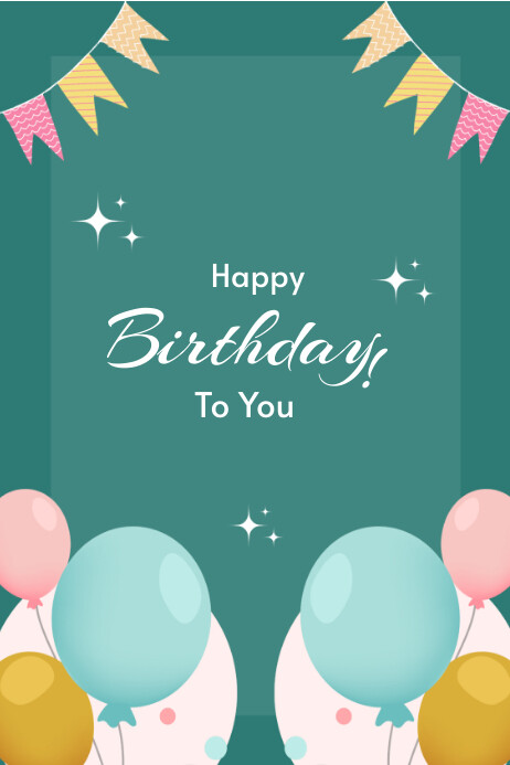 Happy Birthday Poster Design 2024 Template | PosterMyWall