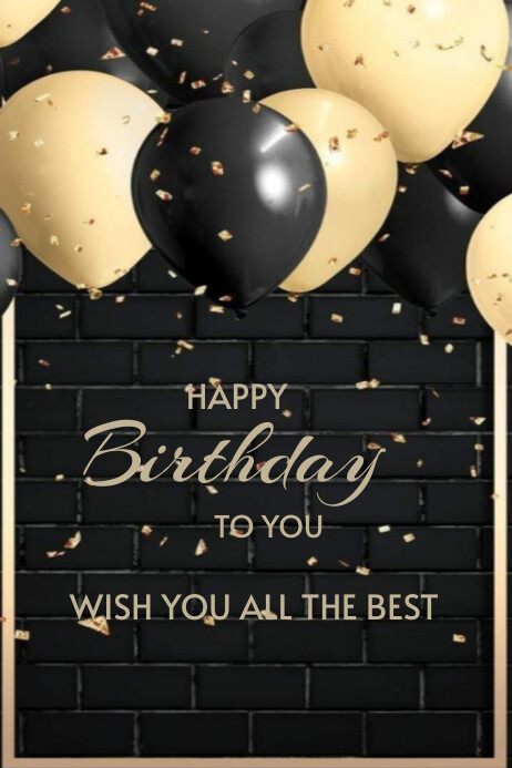 Happy Birthday Poster Design 2024 Template | PosterMyWall