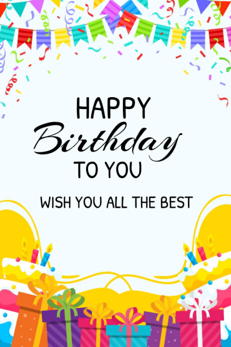 Happy Birthday Poster Design 2024 Template | PosterMyWall
