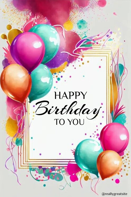 Happy Birthday Poster Design 2024 Template | PosterMyWall
