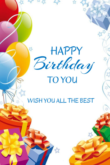 Happy Birthday Poster Design 2024 Template | PosterMyWall