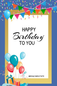 Happy Birthday Poster Template | PosterMyWall