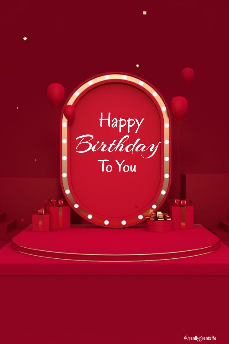 Happy Birthday Poster Design 2024 Template | PosterMyWall