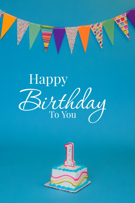 Happy Birthday Poster Template | PosterMyWall