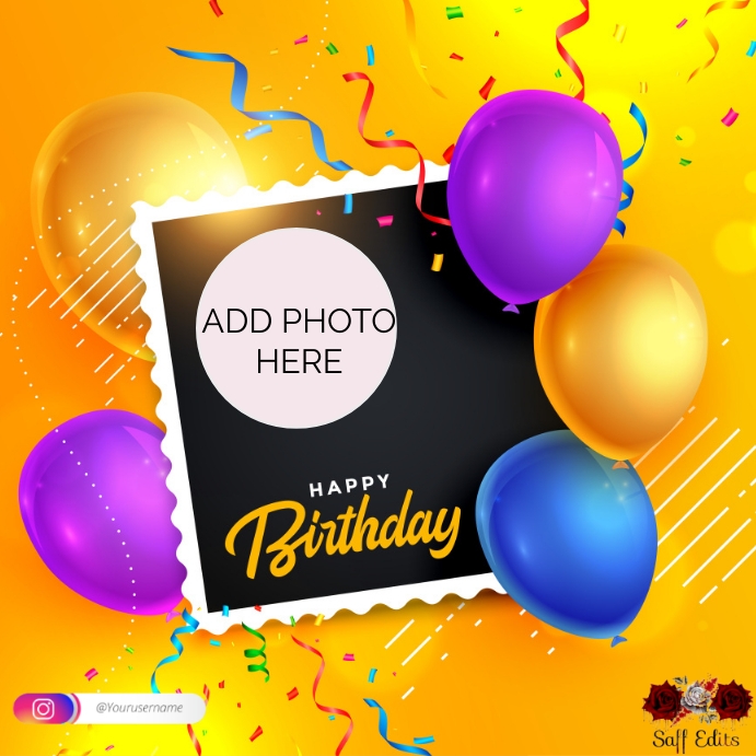 Copy of happy birthday poster | PosterMyWall