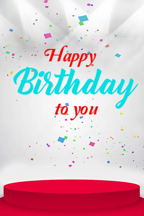Happy Birthday Poster Template | PosterMyWall