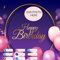 happy birthday poster Template | PosterMyWall