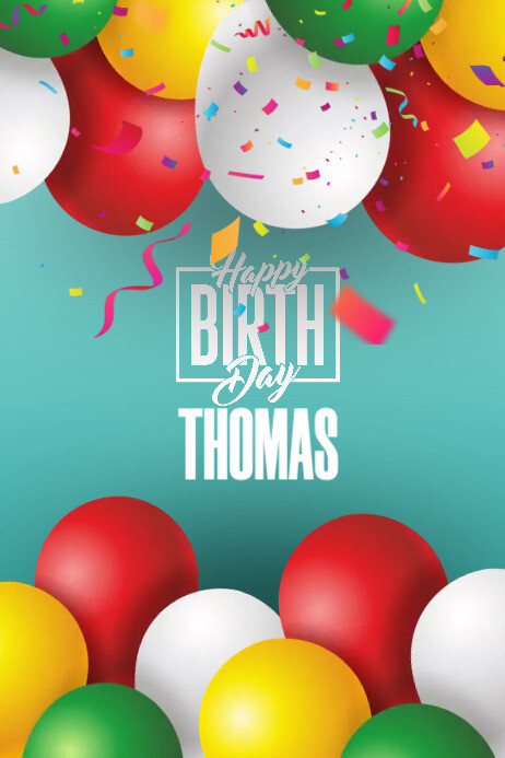 Plantilla de Del Cartel Del Feliz Cumpleaños | PosterMyWall