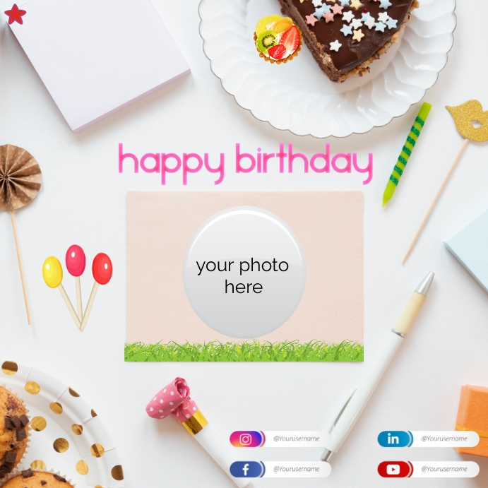 Happy Birthday Poster Template | PosterMyWall
