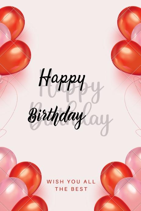 Happy birthday poster Design Template | PosterMyWall