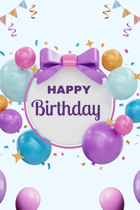 Copy of Happy birthday poster | PosterMyWall