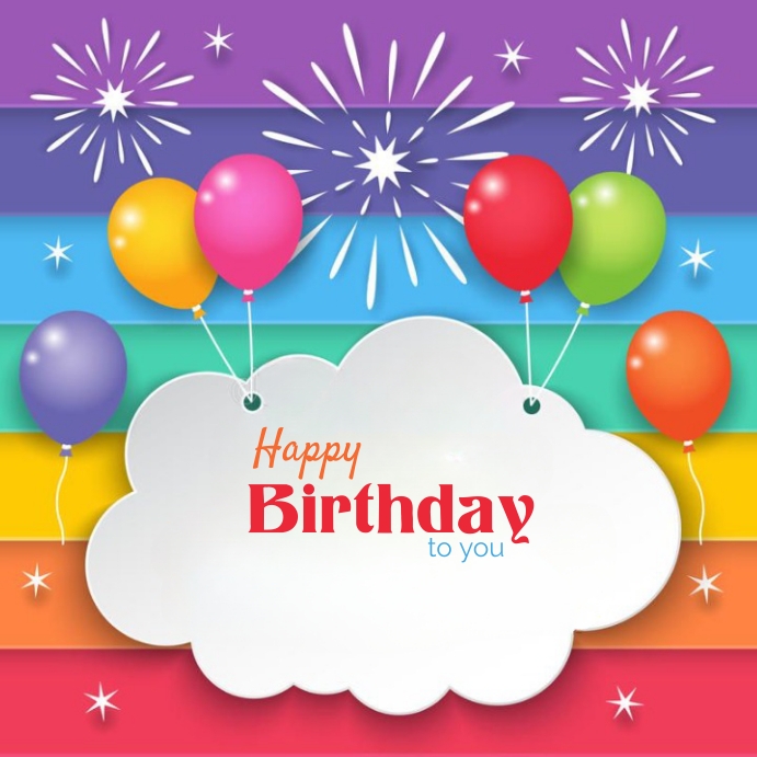 Copy of happy birthday poster | PosterMyWall