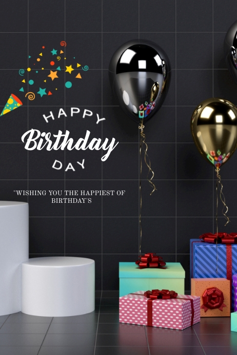 Copy of Happy birthday poster | PosterMyWall