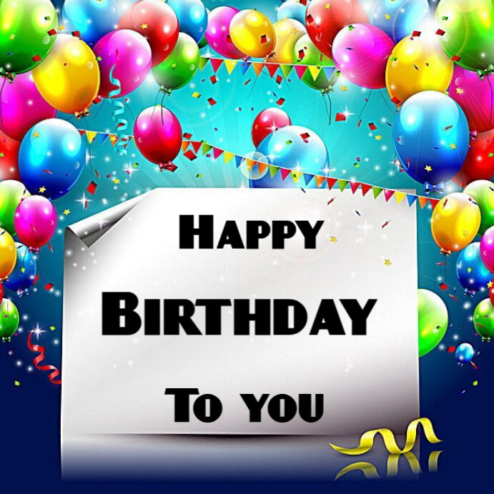 Plantilla de Happy Birthday Poster Online Greeting Card | PosterMyWall
